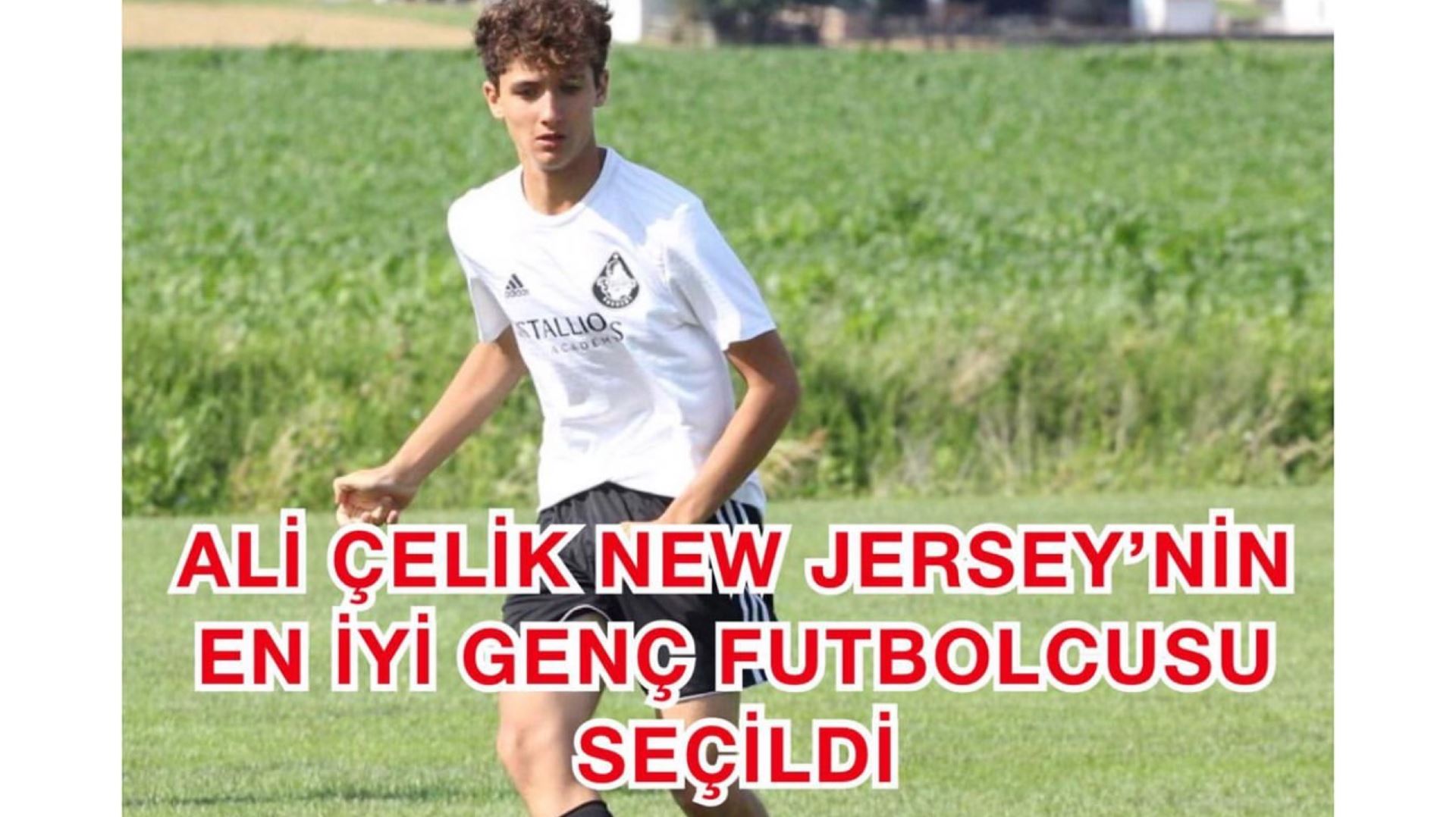 Ali Çelik New Jersey`nin en iyi genç futbolcusu seçildi